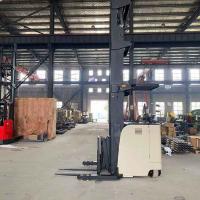 China CQD16J 1.6T Battery Operated Reach Truck 1600kg Standing Type Triplex Mast for sale