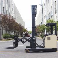 China Seating Type CQD16JS 1.6T Electric Scissors Reach Forklift Triplex Mast for sale