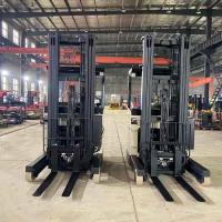 China 3000kg CQDE30 48V 3T Electric Reach Forklift Truck Seat Type Triplex 3-6m Mast for sale