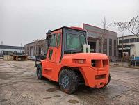 China FD60 6.0T Diesel Counterbalance Forklift Truck Japanese Engine With Cabin for sale
