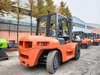 China FD60 6.0T Diesel Counterbalance Forklift Truck Japanese Engine With Cabin for sale