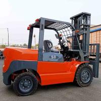 China 5 Ton  IC Diesel Forklift CPCD50 5000kg Container Mast Heavy Duty Industrial Truck for sale