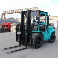 China 3500kgs All Terrain Fork Truck ISUZU Engine Automatic Transmission for sale