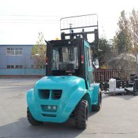 China 3.5 Ton Rough Terrain Fork Lift Truck Chinese Engine  A498BPG 4X4 Drive Swift for sale