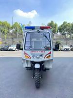 China Gasoline Ambulance Tricycle Three Wheeler 250cc Water Cooled Engine With Stretcher And First Aid Kit And Four Rear Tyres And Reinforced Chassis Keel For First Aid Use for sale