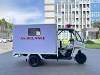 China Gasoline Ambulance Tricycle Three Wheeler 250cc Water Cooled Engine With Stretcher And First Aid Kit And Four Rear Tyres And Reinforced Chassis Keel For First Aid Use for sale