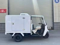 China Gasoline Refrigerator Tricycle Three Wheeler 300cc Water Cooled Engine With DC Refrigeration Powered By 48V58Ah Battery And Full Floating Rear Axle For Street Vendors‌ Q3 Upgraded for sale
