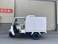 China Gasoline Refrigerator Tricycle Three Wheeler 300cc Water Cooled Engine With DC Refrigeration Powered By 48V58Ah Battery And Full Floating Rear Axle For Street Vendors‌ Q3 Upgraded for sale