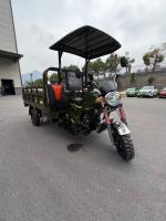 China Gasoline Q7 Cargo Tricycle Three Wheeler Top Ceiling 250cc Water Cooled Engine With Hydraulic Self Dumping And Full Floating Big Booster Mechanic Brake Rear Axle And 1500kg Load Capacity for sale