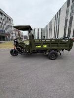 China Gasoline Q7 Cargo Tricycle Three Wheeler Top Ceiling 250cc Water Cooled Engine With Hydraulic Self Dumping And Full Floating Big Booster Mechanic Brake Rear Axle And 1500kg Load Capacity for sale