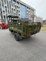 China Gasoline Q7 Cargo Tricycle Three Wheeler Top Ceiling 250cc Water Cooled Engine With Hydraulic Self Dumping And Full Floating Big Booster Mechanic Brake Rear Axle And 1500kg Load Capacity for sale
