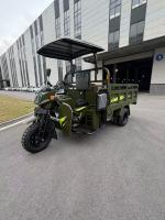 China Gasoline Q3 Cargo Tricycle Three Wheeler Top Ceiling 300cc Water Cooled Engine Full Floating Big Booster Mechanical Brake Rear Axle With Four Rear Tires Music Speaker Concealed Water Tank for sale