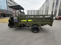 China Gasoline Q3 Cargo Tricycle Three Wheeler Top Ceiling 300cc Water Cooled Engine Full Floating Big Booster Mechanical Brake Rear Axle With Four Rear Tires Music Speaker Concealed Water Tank for sale