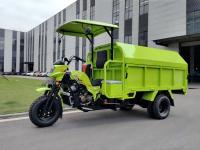 China Gasoline Garbage Tricycle Three Wheeler 300cc Water Cooled Engine With Large Volume And Hydraulic Self Dumping For Both Urban And Rural Area Q3 Upgraded for sale