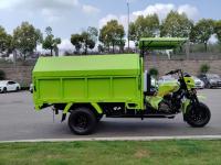 China Gasoline Garbage Tricycle Three Wheeler 300cc Water Cooled Engine With Large Volume And Hydraulic Self Dumping For Both Urban And Rural Area Q3 Upgraded for sale