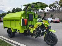 China Gasoline Garbage Tricycle Three Wheeler 300cc Water Cooled Engine With Large Volume And Hydraulic Self Dumping For Both Urban And Rural Area Q3 Upgraded for sale