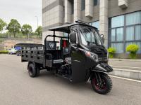 China Gasoline X5 Cargo Tricycle Three Wheeler Semi Cabin 350cc Water Cooled Engine Four Rear Tyres Oil Brake Big Booster With 2500kg Load Capacity And Reinforced Chassis Keel For Heavy Duty Transport for sale