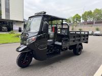 China Gasoline X5 Cargo Tricycle Three Wheeler Semi Cabin 350cc Water Cooled Engine Four Rear Tyres Oil Brake Big Booster With 2500kg Load Capacity And Reinforced Chassis Keel For Heavy Duty Transport for sale