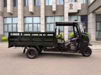 China Gasoline X5 Cargo Tricycle Three Wheeler Semi Cabin 350cc Water Cooled Engine Four Rear Tyres Oil Brake Big Booster With 2500kg Load Capacity And Reinforced Chassis Keel For Heavy Duty Transport for sale