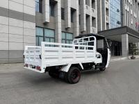 China Gasoline X5 Cargo Tricycle Three Wheeler Semi Cabin 350cc Water Cooled Engine Four Rear Tyres Oil Brake Big Booster With 2500kg Load Capacity And Reinforced Chassis Keel For Heavy Duty Transport for sale