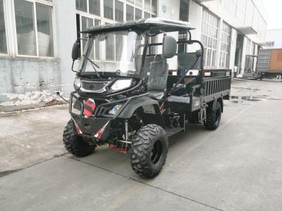 China Gasoline 300cc 4WD ATV Cargo Utility Vehicle with Canopy, Off-Road ATV Chassis, Full-Floating Booster Rear Axle, 2.2*1.4m Cargo Box, and 800kg Load Capacity for sale
