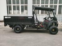 China Gasoline 300cc 4WD ATV Cargo Utility Vehicle with Canopy, Off-Road ATV Chassis, Full-Floating Booster Rear Axle, 2.2*1.4m Cargo Box, and 800kg Load Capacity for sale