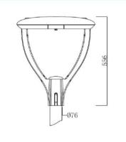 China IP66 80W Garden Light With SPD 10KV 120LM/W With 5 Years' Warranty Used For Urban Plazas And Squares for sale