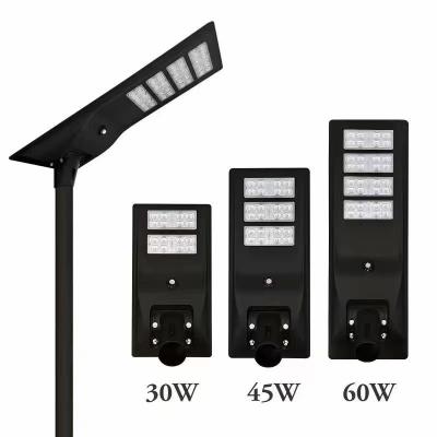 China All In One 45W Integrated Solar LED Street Light With Monocrystalline Silicon, High Luminous Flux, 12.8V- 30AH Lithium Battery and Remote Control for sale
