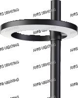 China 80W Mains-powered Garden Light 160lm/w With Die-casting Aluminum Housing Used In Streeets And Parks. for sale