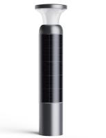 China 3.2V 24AH Aluminum Solar Bollard With PC Lens And Glass Cover Waterproof IP66 Used In Parks. for sale