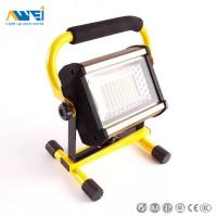 China Portable 50W Exterior Flood lights Rechargeable Industrial LED Flood Light Battery Powered for Outdoor Lighting,Camping for sale