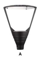 China Courtyard Lights 30W 40W 60W 80W 5 Years Warranty Outdoor LED Garden Light Fixtures For Home Garden Or Landscape for sale