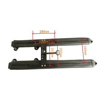 China MPV Floor Rail double lock seat rail for caravan seating slider with the length of 100cm embeded on the floor for sale