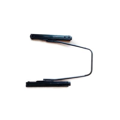 China vehicle seat rails double lock manual car seat rail caravan seating two side pitch sliding with the length of 355mm for sale