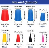 China Rubber Products for Moulding Processing Service Diverse 105 Sizes Silicone Plug and Colorful Cone Plug Set for sale