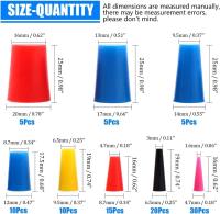 China Powder Coating Painting and Electroplating Silicone Tapered Stopper Plug with Temperature Resistance in Various Colors for sale