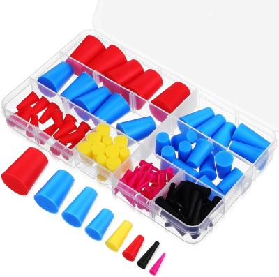 China Moulding Service Included Silicone Rubber Tapered Plug Assortment Kit for Masking Holes in Powder Coating and Painting for sale