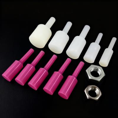 China Cylindrical Design Hand-Pulled Type Through-Hole Silicone Plugs for Eco-Friendly Masking Temperature Resistant Rubber for sale