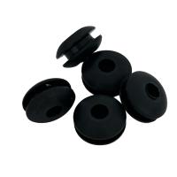 China Welcome OEM/ODM Double-sided Silicone Rubber Motor Wire Bushing Rings in Various Sizes and Diameters with Perforated Plugs for sale