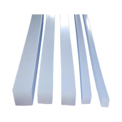 China Stock Wear Resistance White Flat Solid Sealing Strip for Round Anti-collision Shock Absorption Silicone for sale