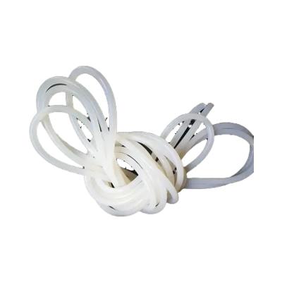 China 1.5mm White Silicone Rubber Solid Round Strip for Waterproof Sealing on Doors Windows and Electromechanical Machines for sale