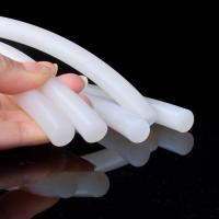 China 1.5mm White Silicone Rubber Solid Round Strip for Waterproof Sealing on Doors Windows and for sale