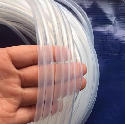 China High Temperature Silicone Hose for Medical and Food Grade Transparent Tear-resistant Multi-size Round Shape for sale