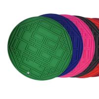 China Round Silicone Coasters for Kitchen High Temperature Resistance and Non-slip Heat Insulation Customer's Request for sale