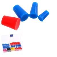 China 100PCS Anti High Temp Masking Studs Silicone Protective End Cap Cover for Spray Paint Powder Coating Cylindrical Design for sale