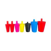China Industrial Stock Silicone Plugs with Colorful Tapered Design Plating Masking and Protective for sale