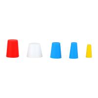 China Processing Service Moulding Customized 450 PCS Tapered Silicone Rubber Plugging Cap with Thread Hole for sale