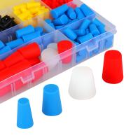 China High Temp Protective Tapered Plug Assortment Kit 350PCS Masking System Silicone Rubber Stoppers 9 Sizes Processing Service for sale