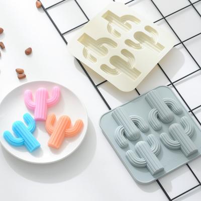 China Spot Eco-Friendly Desert Cactus Silicone Baking Mold for Handmade Soap Bar Pudding Cake Care instructions Hand Wash Only for sale