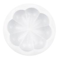 China Eco-friendly Oven Safe Silicone Baking Mold Eight-petal Flower Shape Hand Wash Only Model YZ-64 Cake Tools Type Moulds for sale